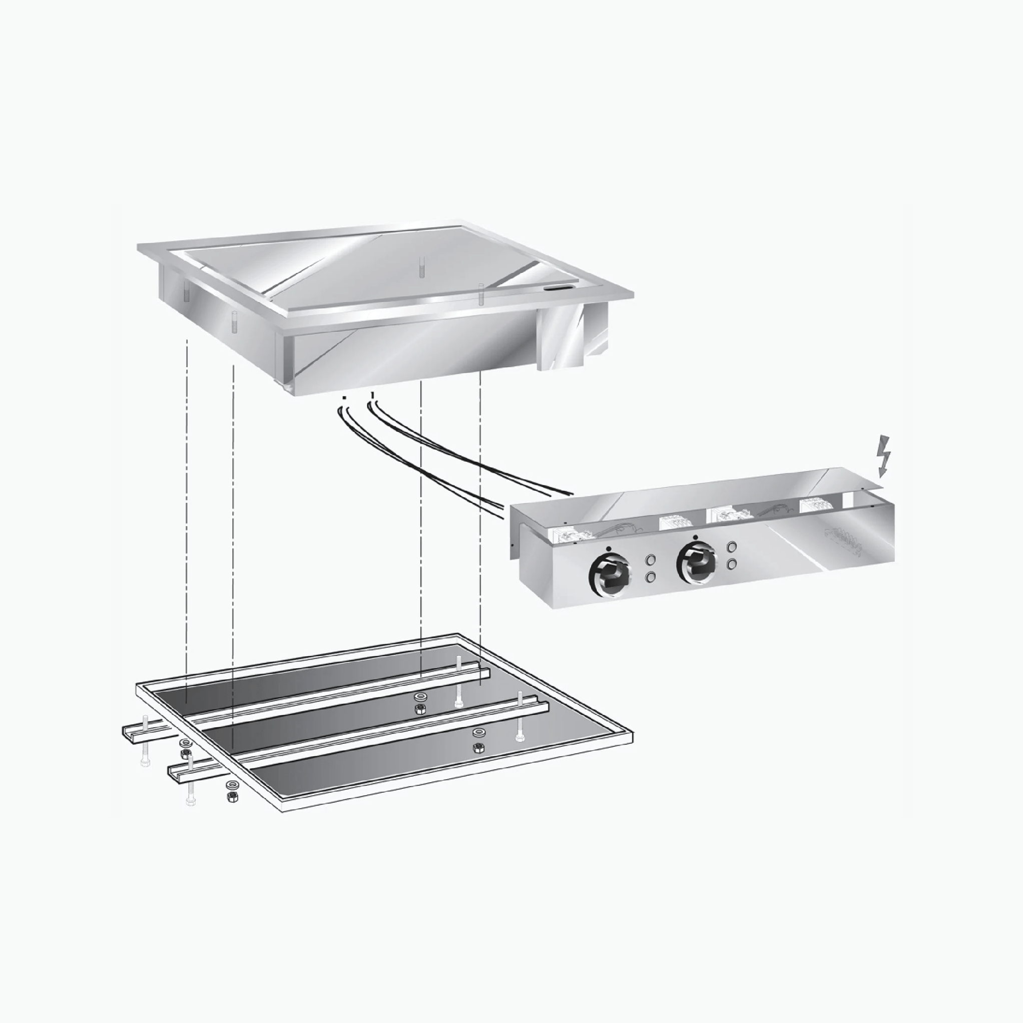 Mareno FTE60DB - Drop-In Electric Fry-top with Smooth Sloping Hotplate ...