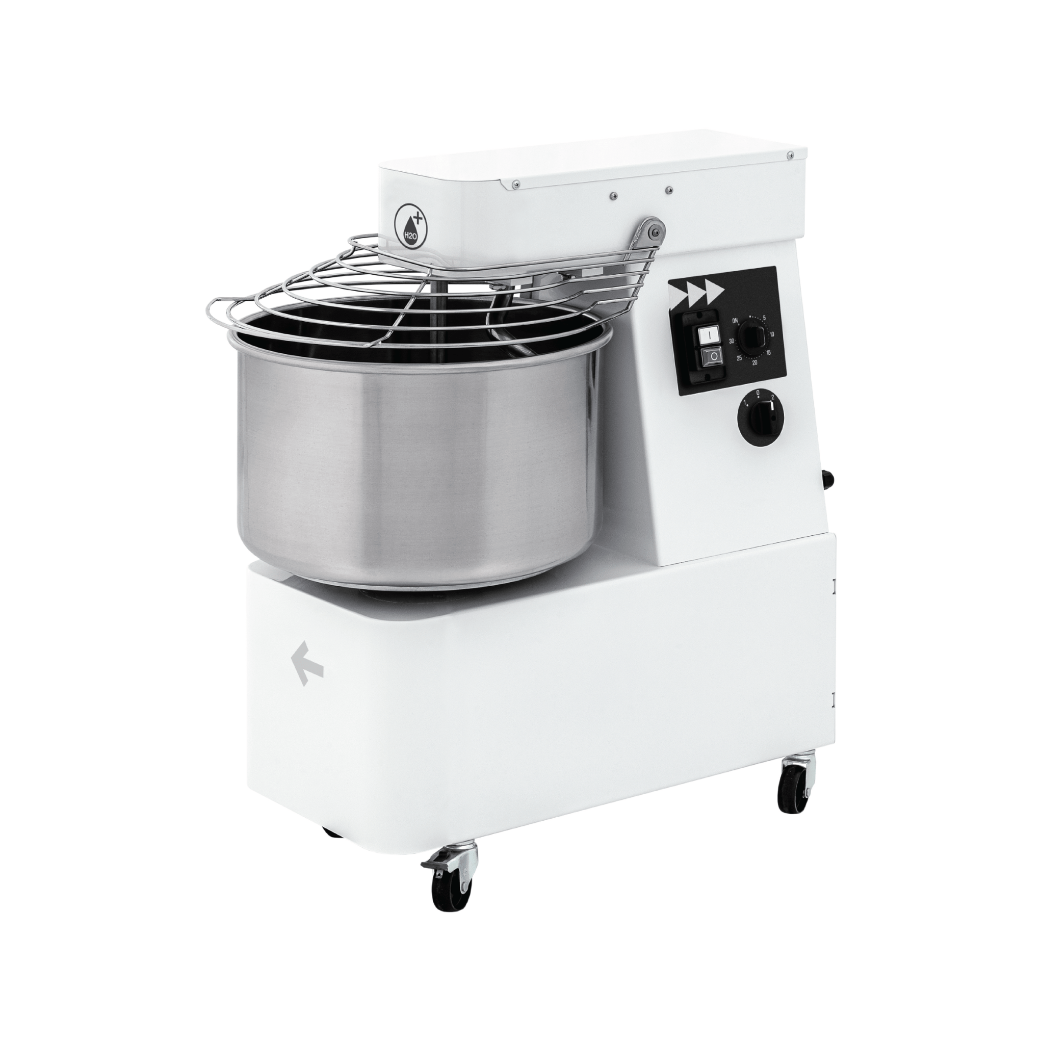 Prismafood IBT 20 2V H2O - Spiral Mixer 20 Lt with Timer and Castors ...
