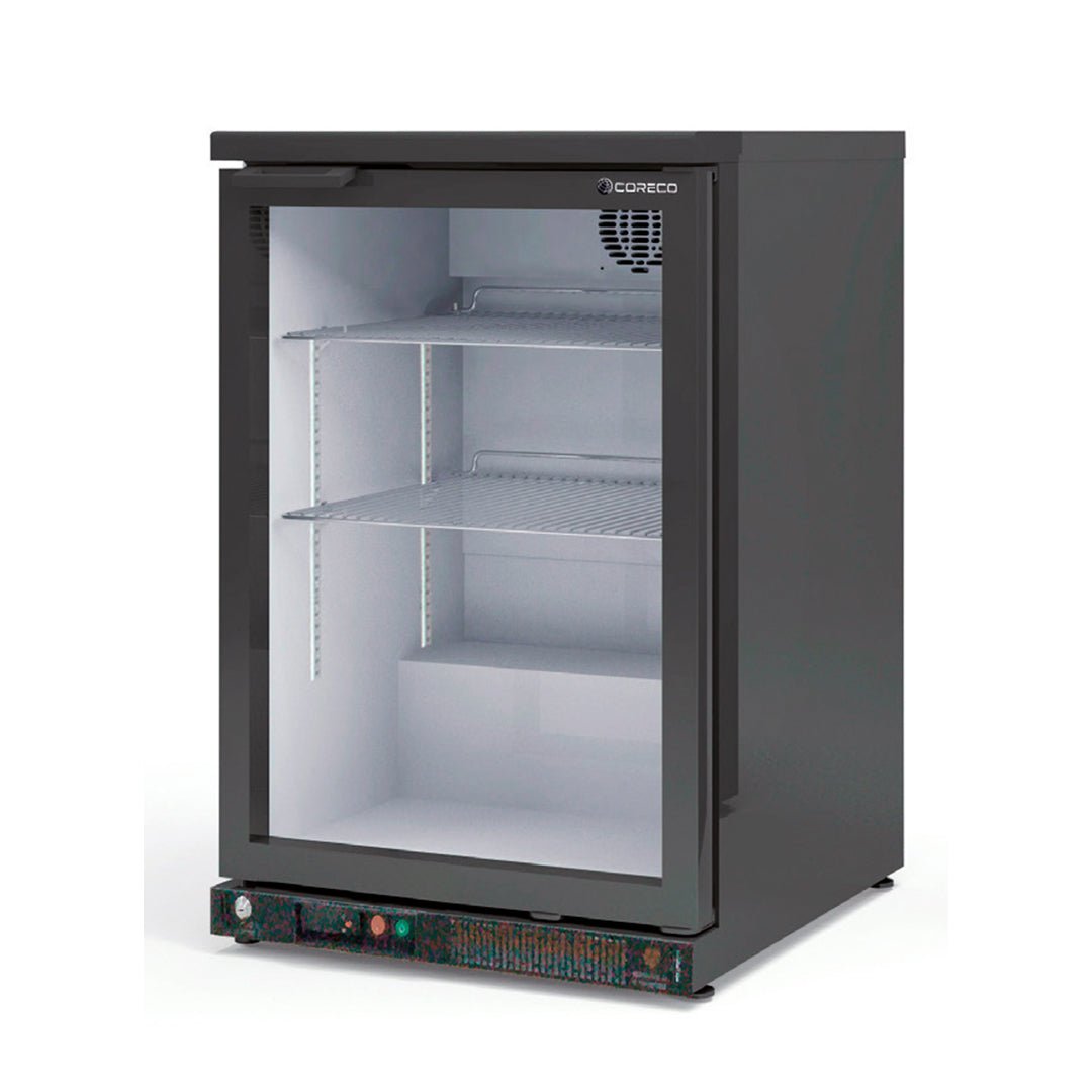 CORECO ERH-150-L - Black Back Bar Refrigerator Hinged Door — Al Ahlia ...