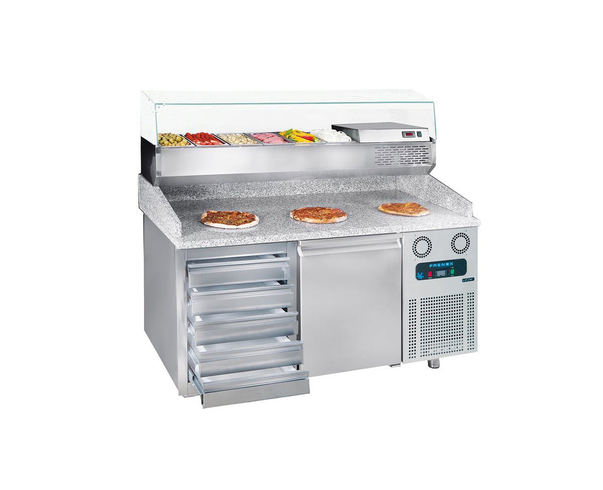 Frenox Pizza Counter Chiller with One Door and One Set of Drawers — Al ...