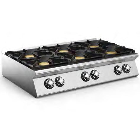 MARENO NC912G44 - 6 Burner Gas Range - Counter Top — Al Ahlia Hotel ...
