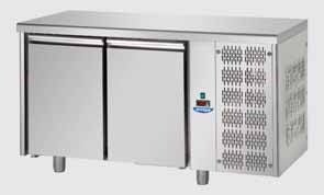 TECNODOM TF02MIDGN - 2 Doors Stainless Steel Refrigerated Counter — Al ...